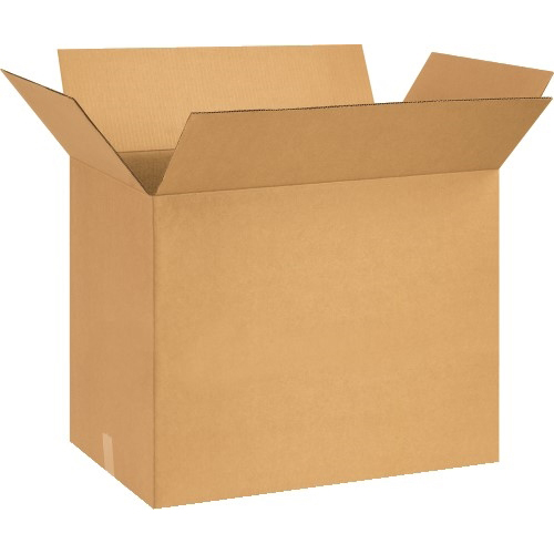 W.B. Mason Co. Corrugated boxes, 29" x 17" x 20", Kraft, 10/BD - WB Mason