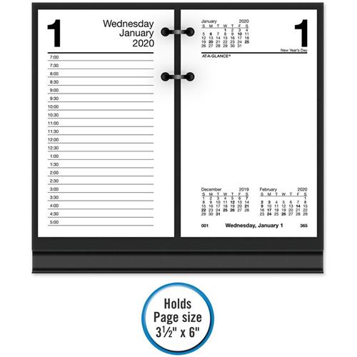 AT-A-GLANCE 17-Style Loose Leaf Desk Calendar Base, 3.5 in x 6.5 in ...
