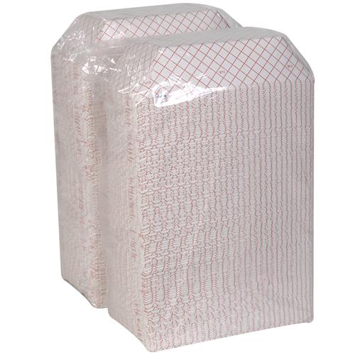 Dixie® 3# Poly-Coated Paper Food Trays, Red Plaid, 500/Carton - WB Mason