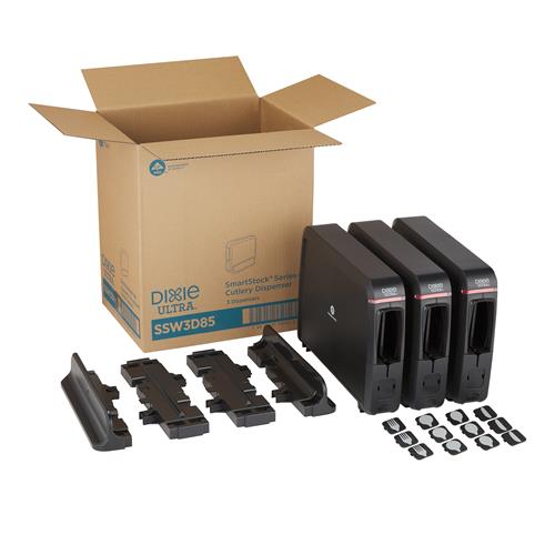 Dixie Ultra Smartstock Series-W Wrapped Cutlery Dispenser, Triple Pack ...