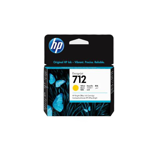 HP 712, (3ED69A), Original Standard Yield Ink Cartridge, Yellow, 29 mL ...
