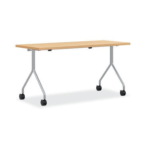 HON Between Nesting Table, 30 in. D x 60 in. W, Natural Maple Laminate ...