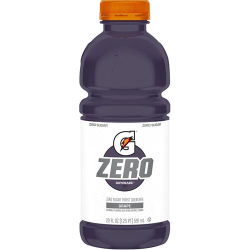 Gatorade Zero Thirst Quencher Sports Drink, Grape Flavored, 20 fl oz, 8 ...