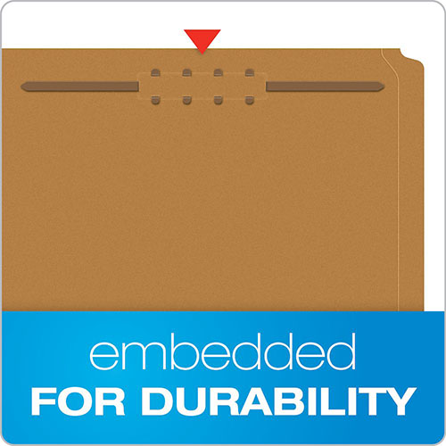 Pendaflex® Kraft Fastener Folders, 2 Fasteners, 1/3 Cut Tabs, Legal, 50 ...