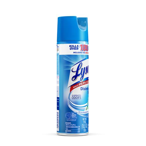 Lysol Aerosol Disinfectant Spray, Spring Waterfall Scent, 19 oz, 12 ...