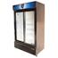 Bison Refrigeration Reach-In Glass Door Refrigerator, Two Door, 44.5" W ...